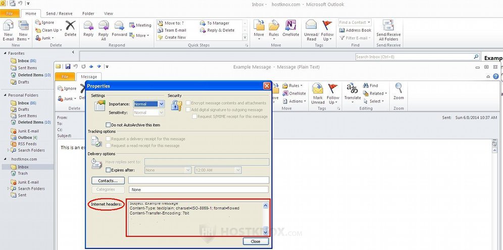 HostKnox Email Headers Tutorial