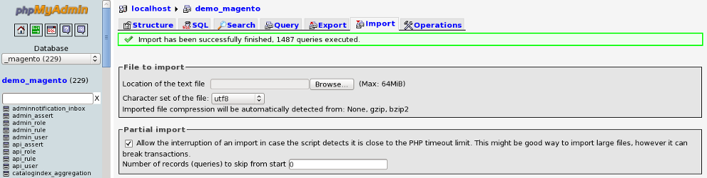 Hostknox Magento Sample Data Installation Tutorial