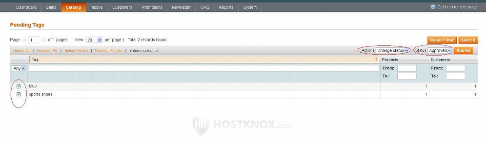 HostKnox :: Magento Tags Tutorial