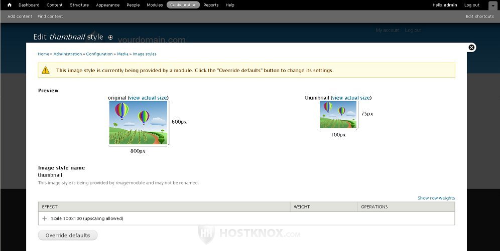 HostKnox :: Drupal Images & Image Styles Tutorial